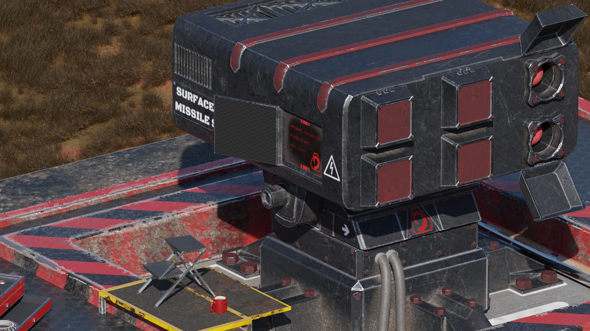 ArtStation - Reimagined SAM Site from Command & Conquer (95/Tiberian Dawn)