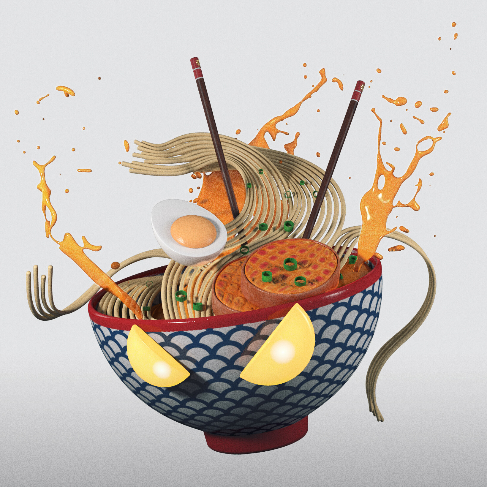 ArtStation - Angry Ramen (怒りラーメン)