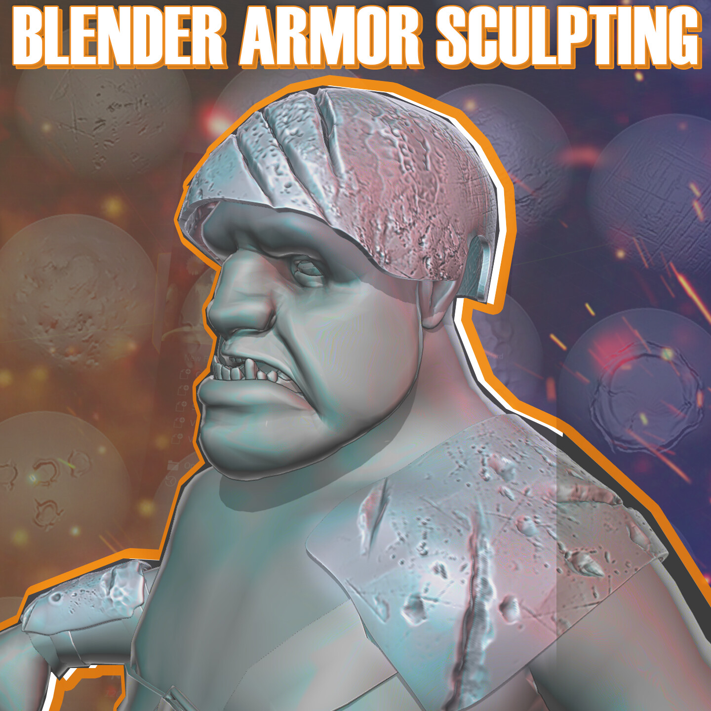 ArtStation - Blender Armor Sculpting. Sculpting Metal Damage.