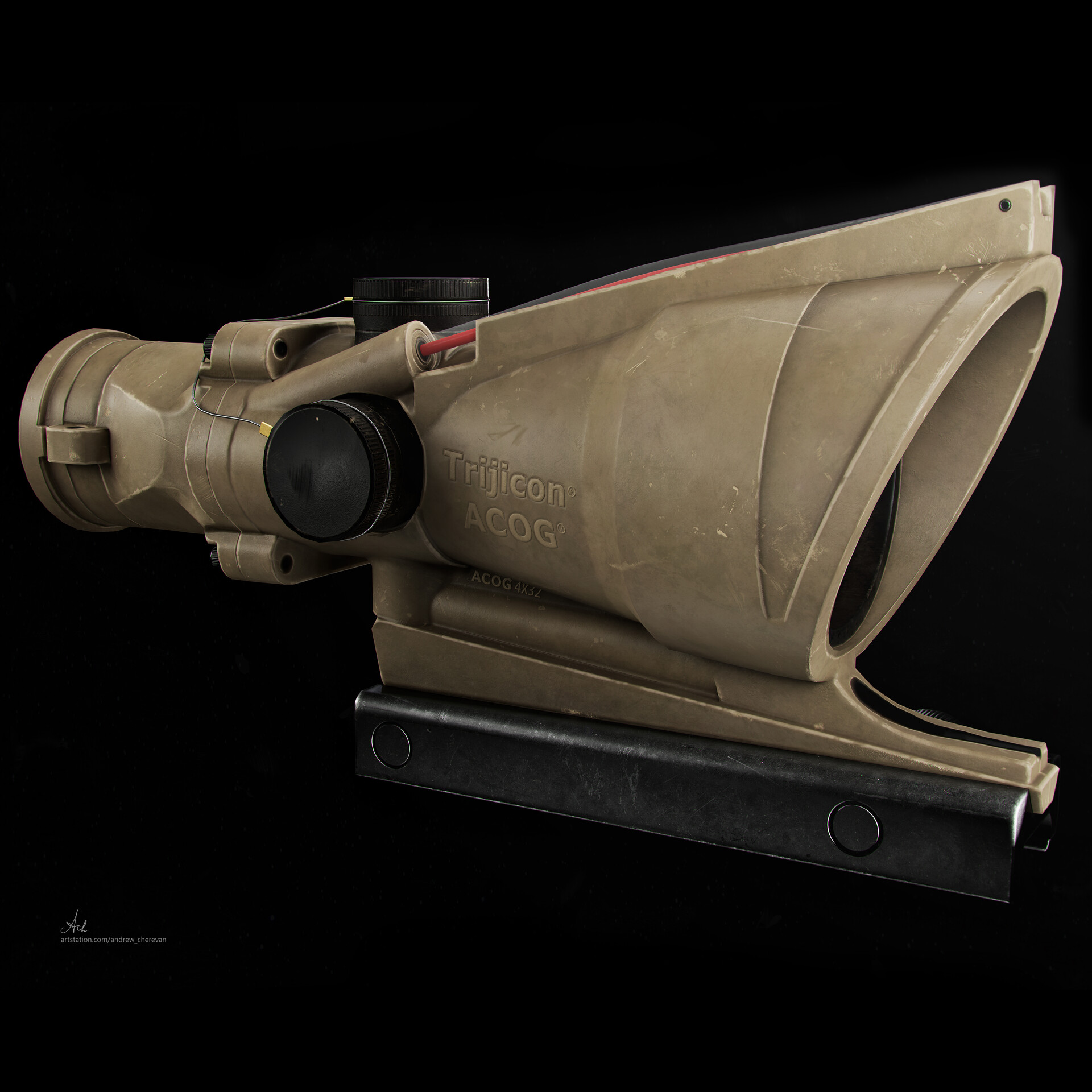 ArtStation - Trijicon ACOG Scope(TA63)