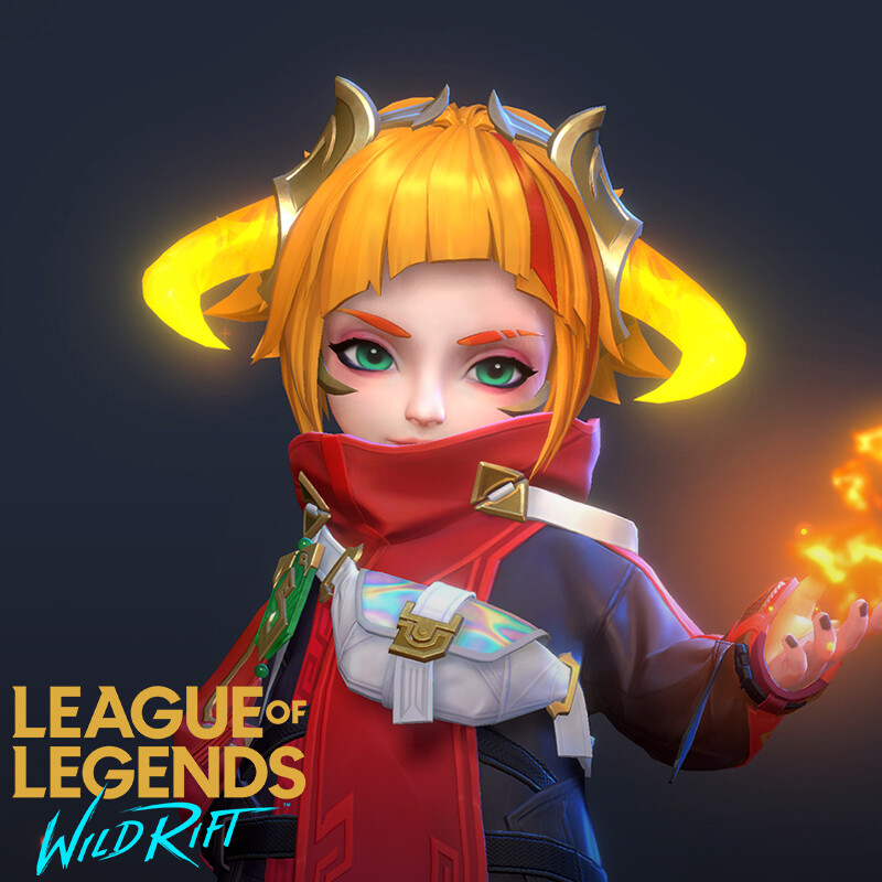 ArtStation - League of Legends: Wild Rift Lunar Beast Annie - Modeling ...