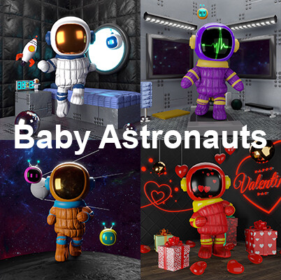 ArtStation - Baby Astronauts Collection