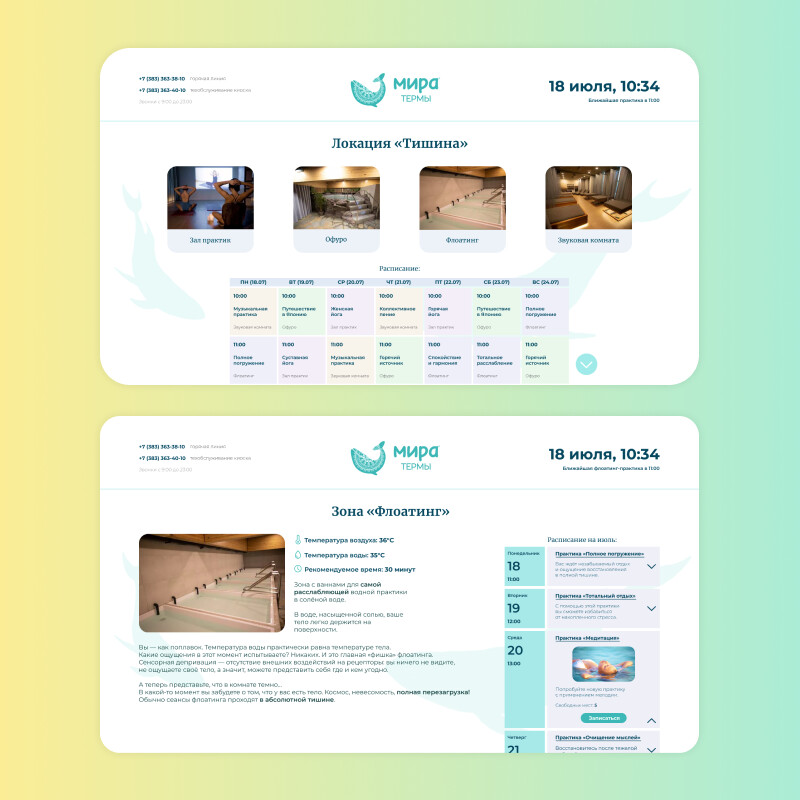 ArtStation - Web Interface "Mira Termi"