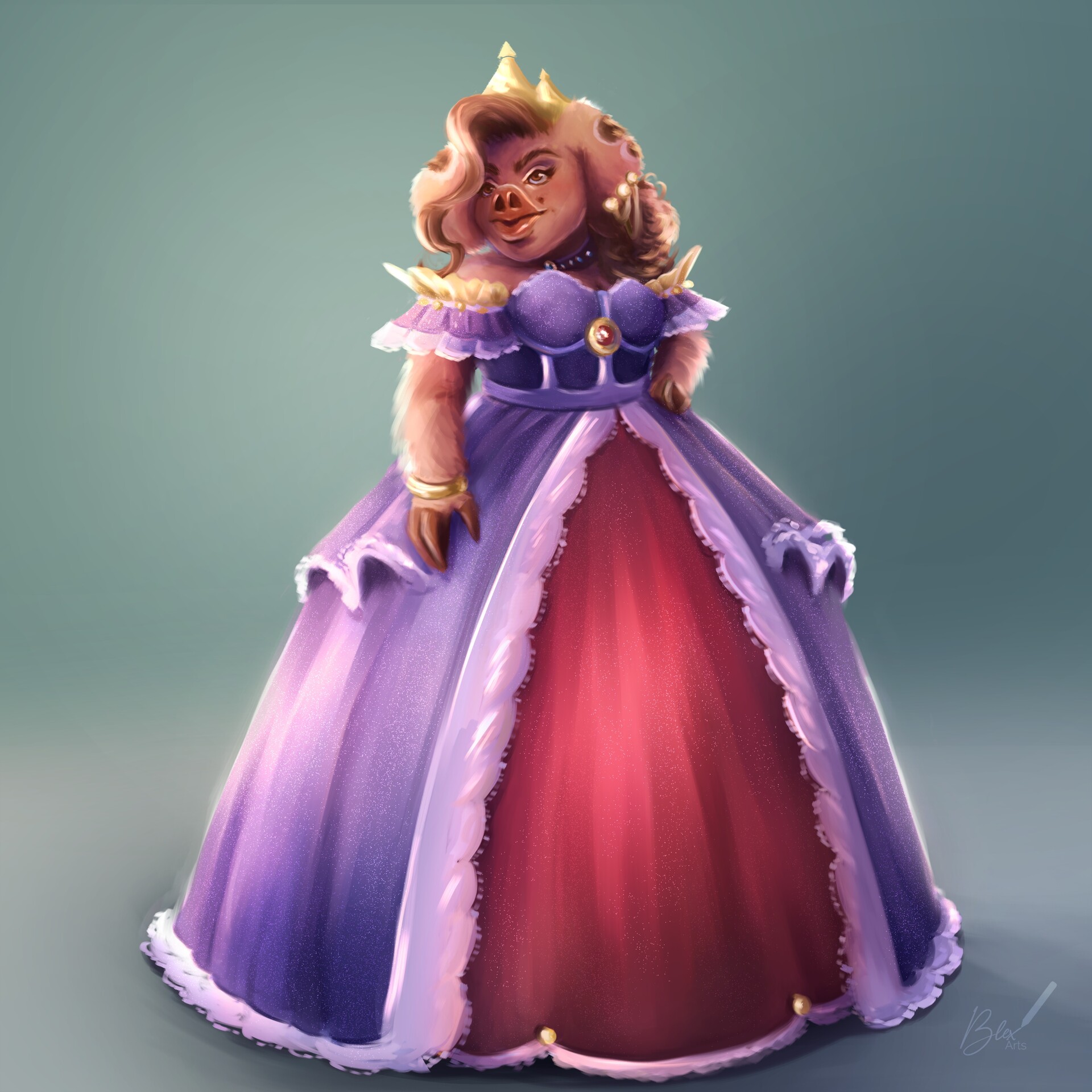 ArtStation - Margaret the Pig Princess