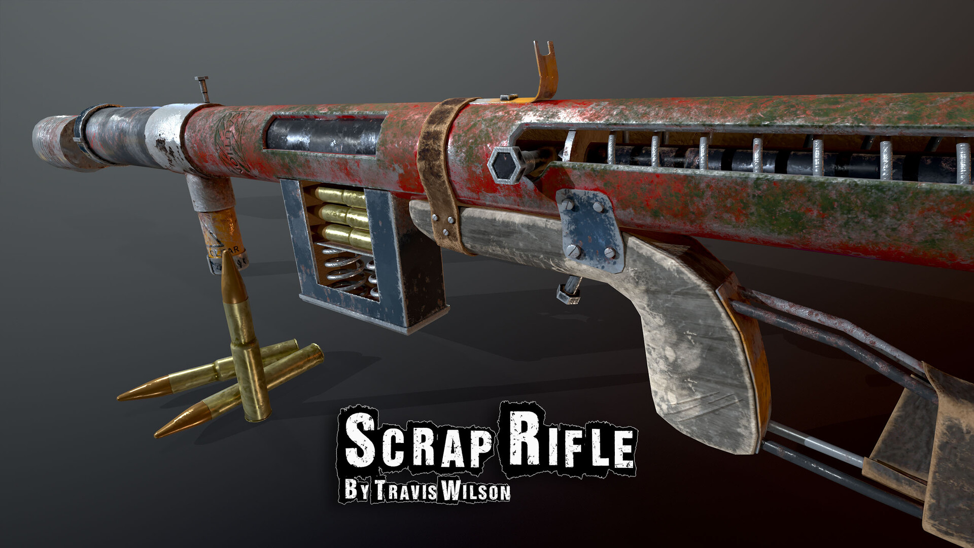 ArtStation - Scrap-Made Rifle