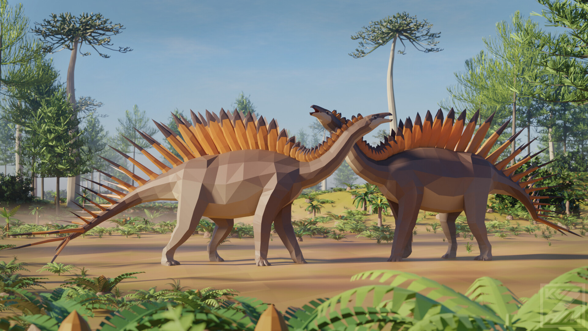 ArtStation - Low poly Paleoart set May-June 2022