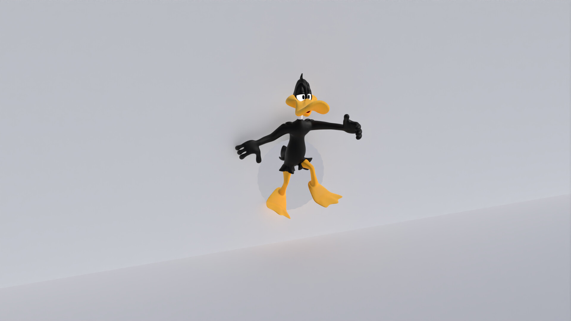 ArtStation - Daffy Duck going through the hole