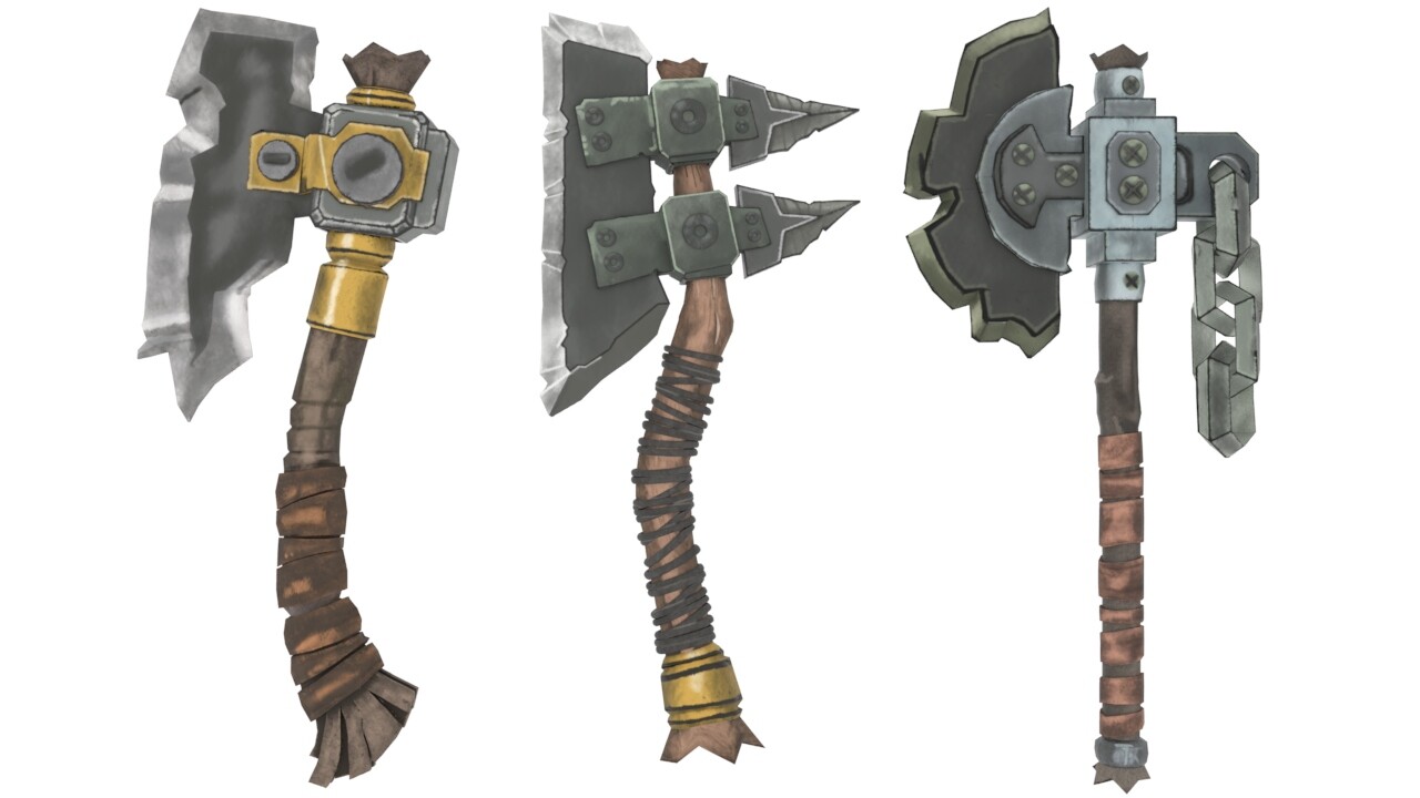 ArtStation - 3D Axe Models