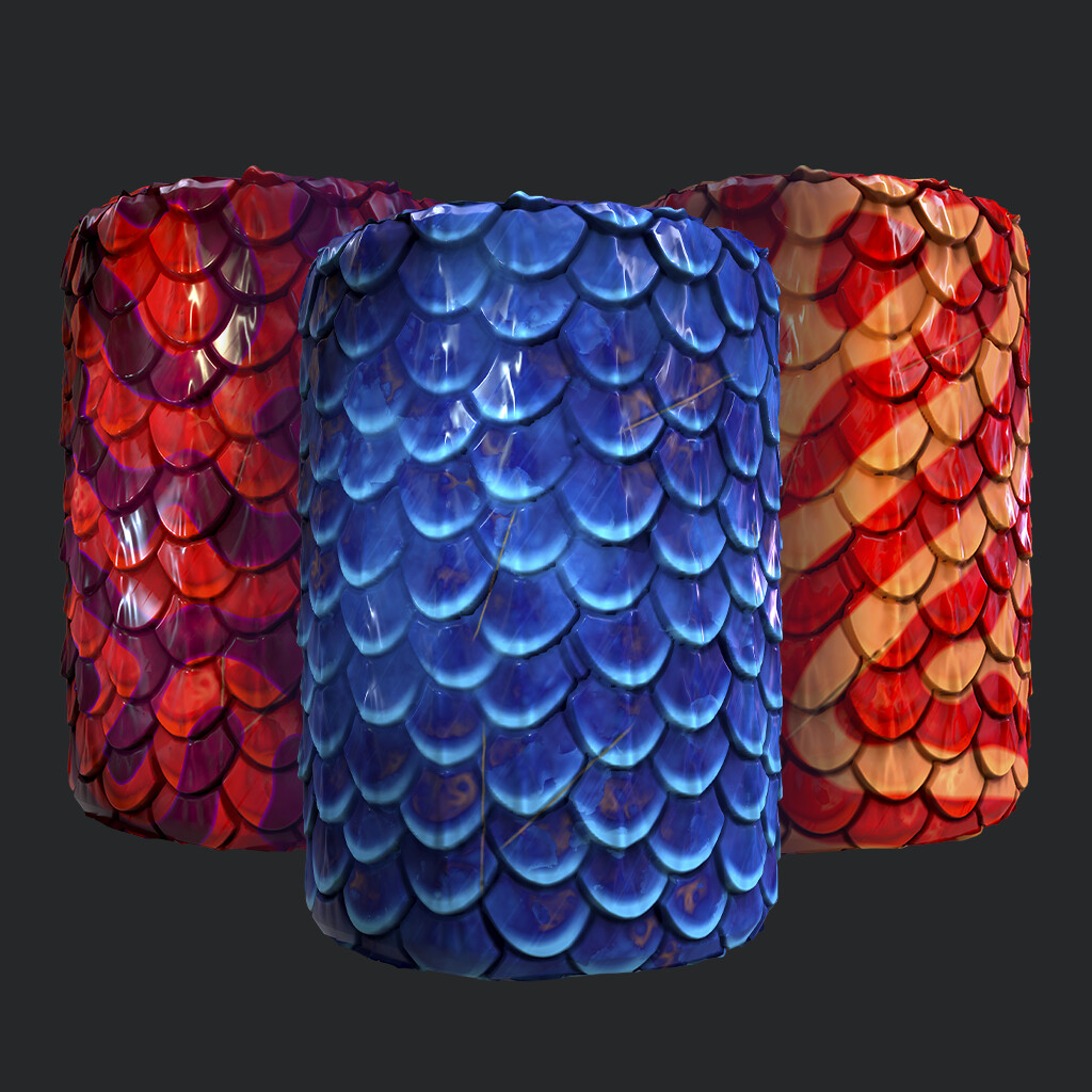ArtStation - Stylised scales material