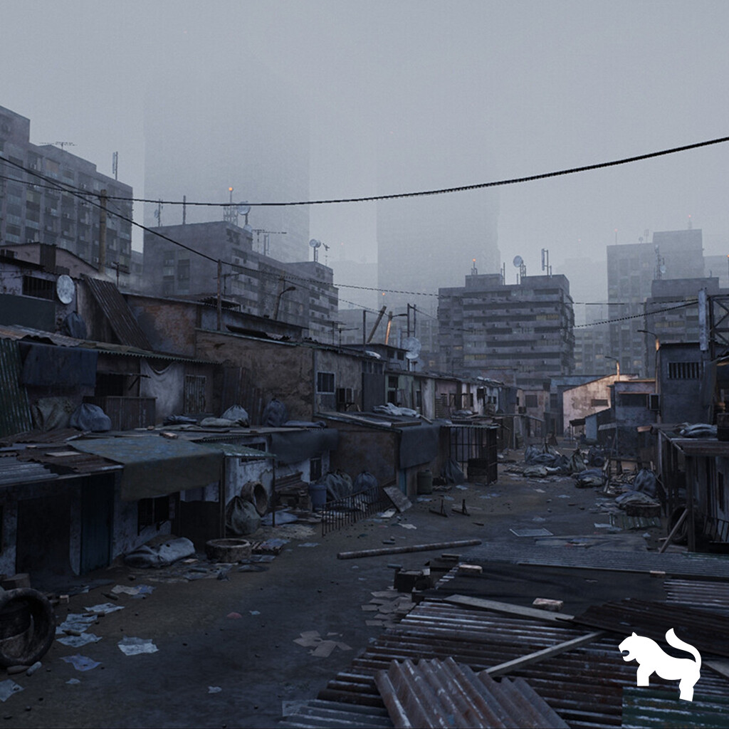 ArtStation - Future Slums / Abandoned District Environment in Unreal Engine