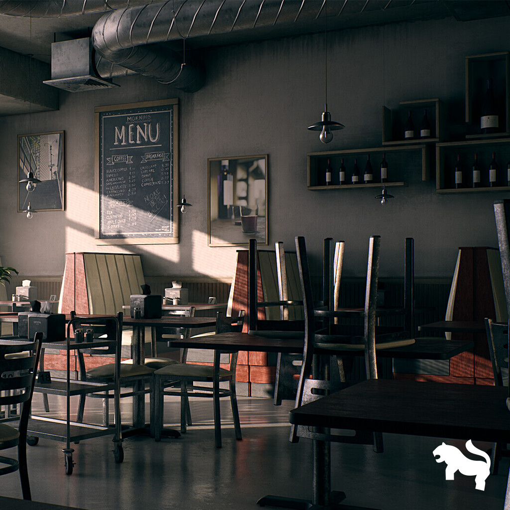 ArtStation - Coffee Shop Environment / UE4