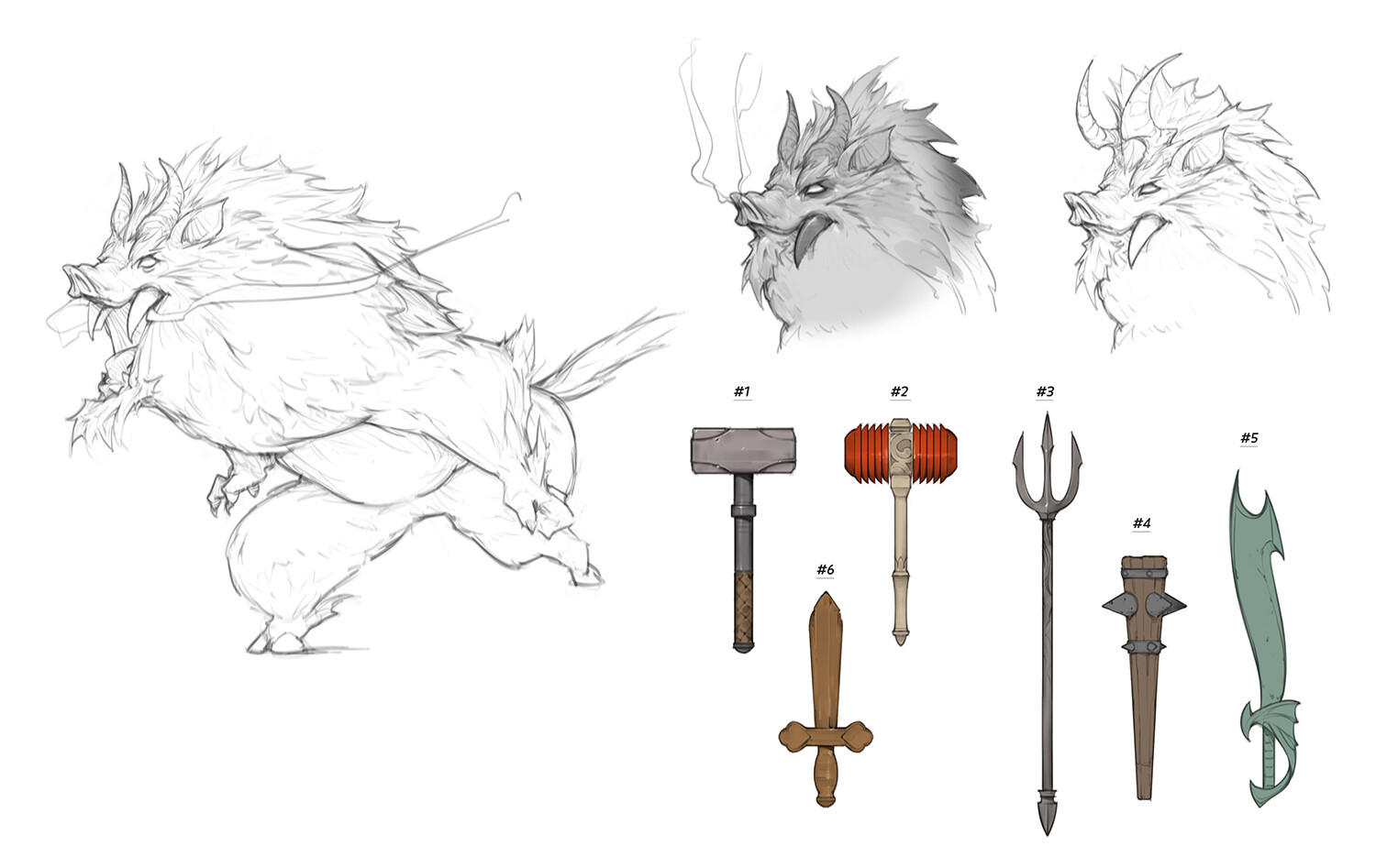 ArtStation - Pig character design