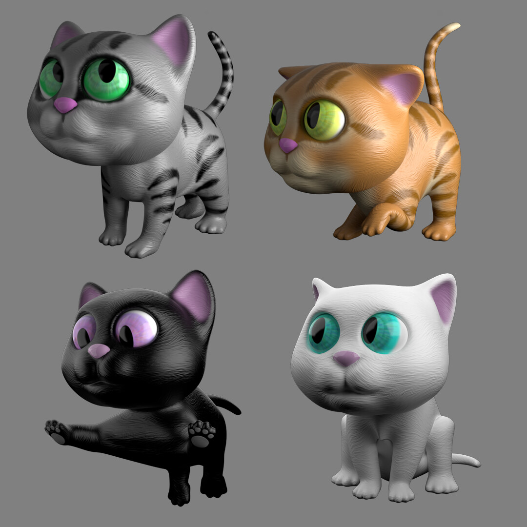 ArtStation - Stylized Cats (Felis catus)