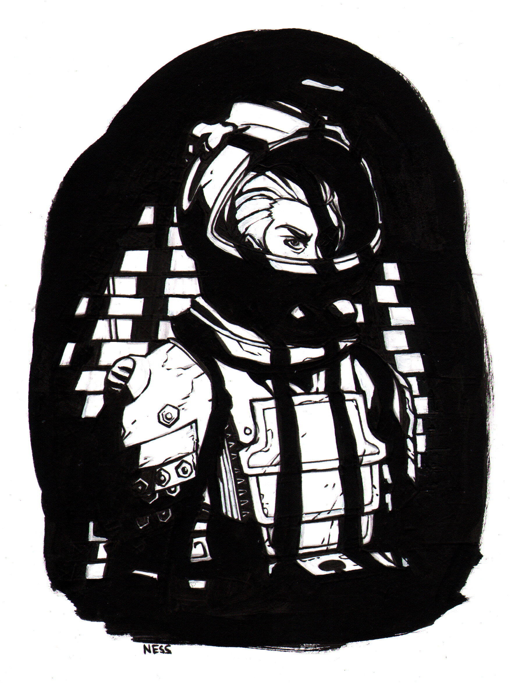 ArtStation - Inktober - Alien: Isolation