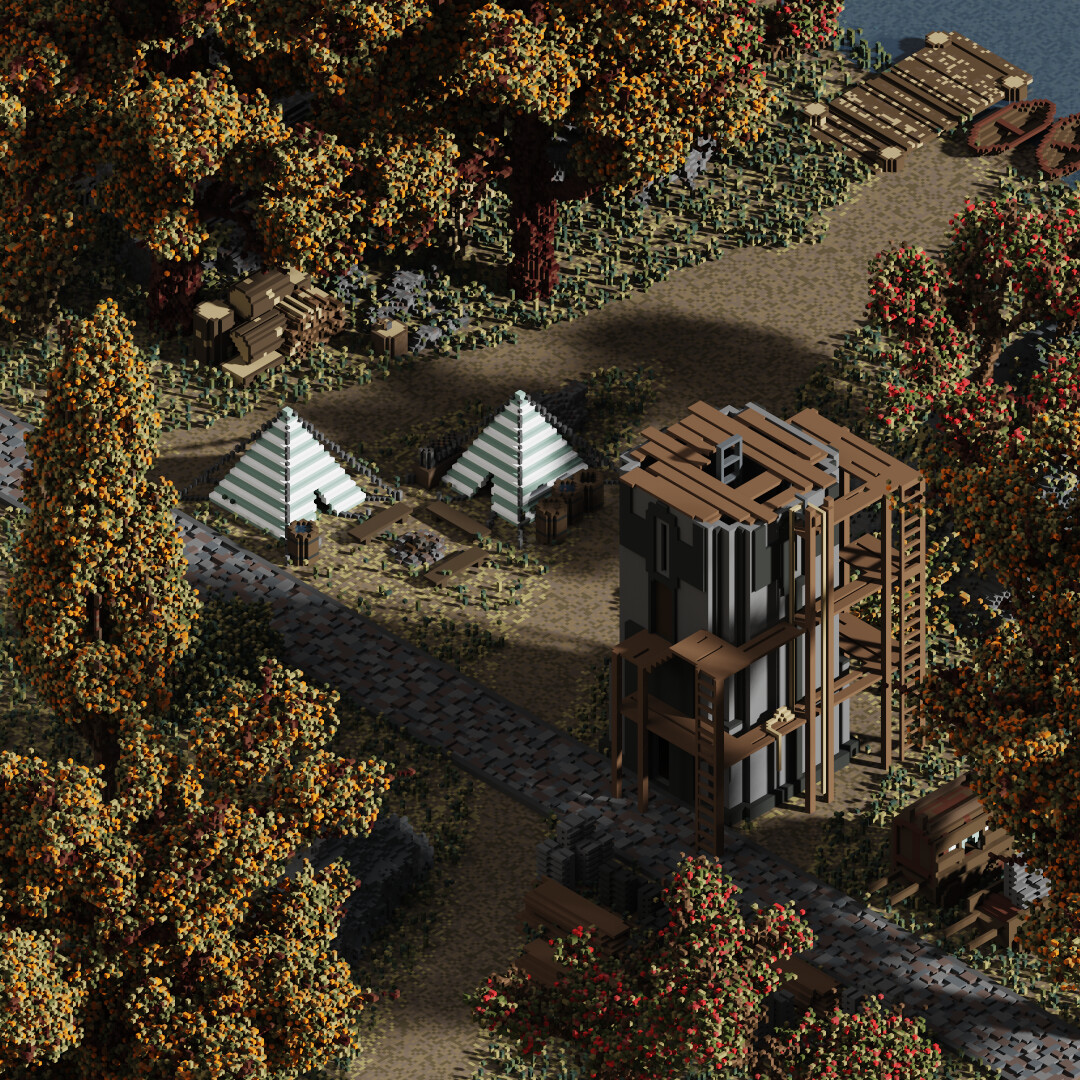 ArtStation - Testing tower building animation