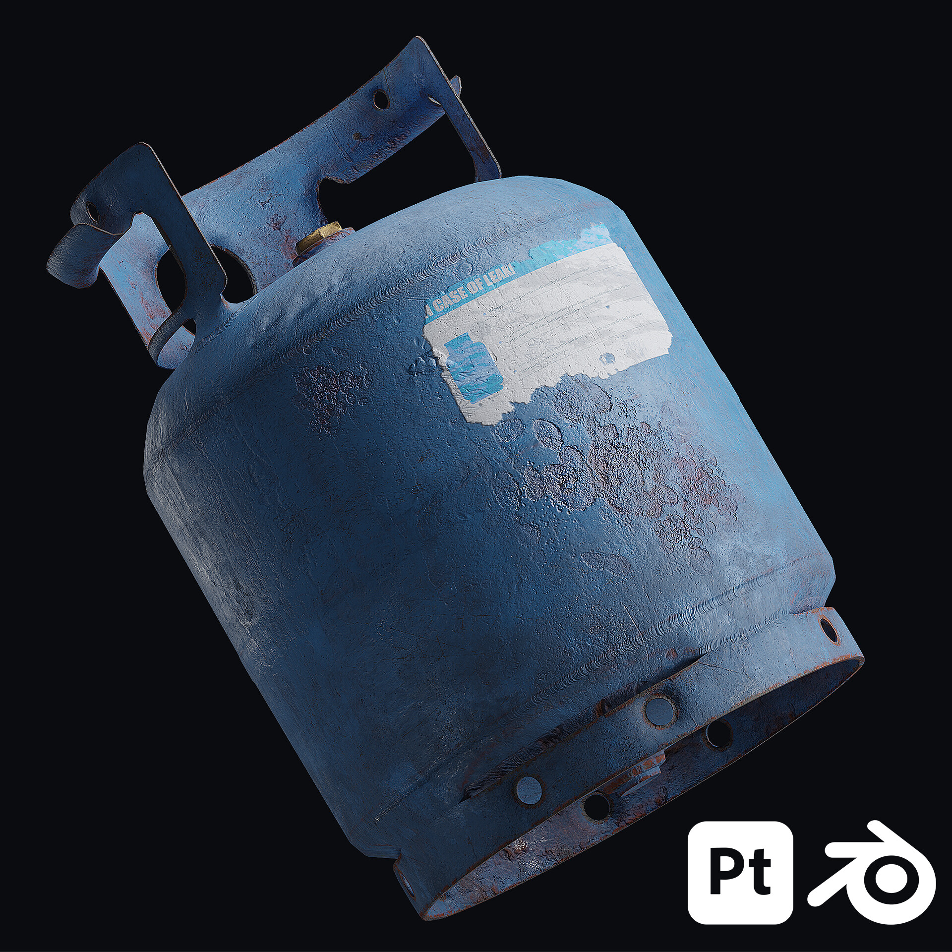 ArtStation - Weekly Prop #001 - Gas Canister Cylinder
