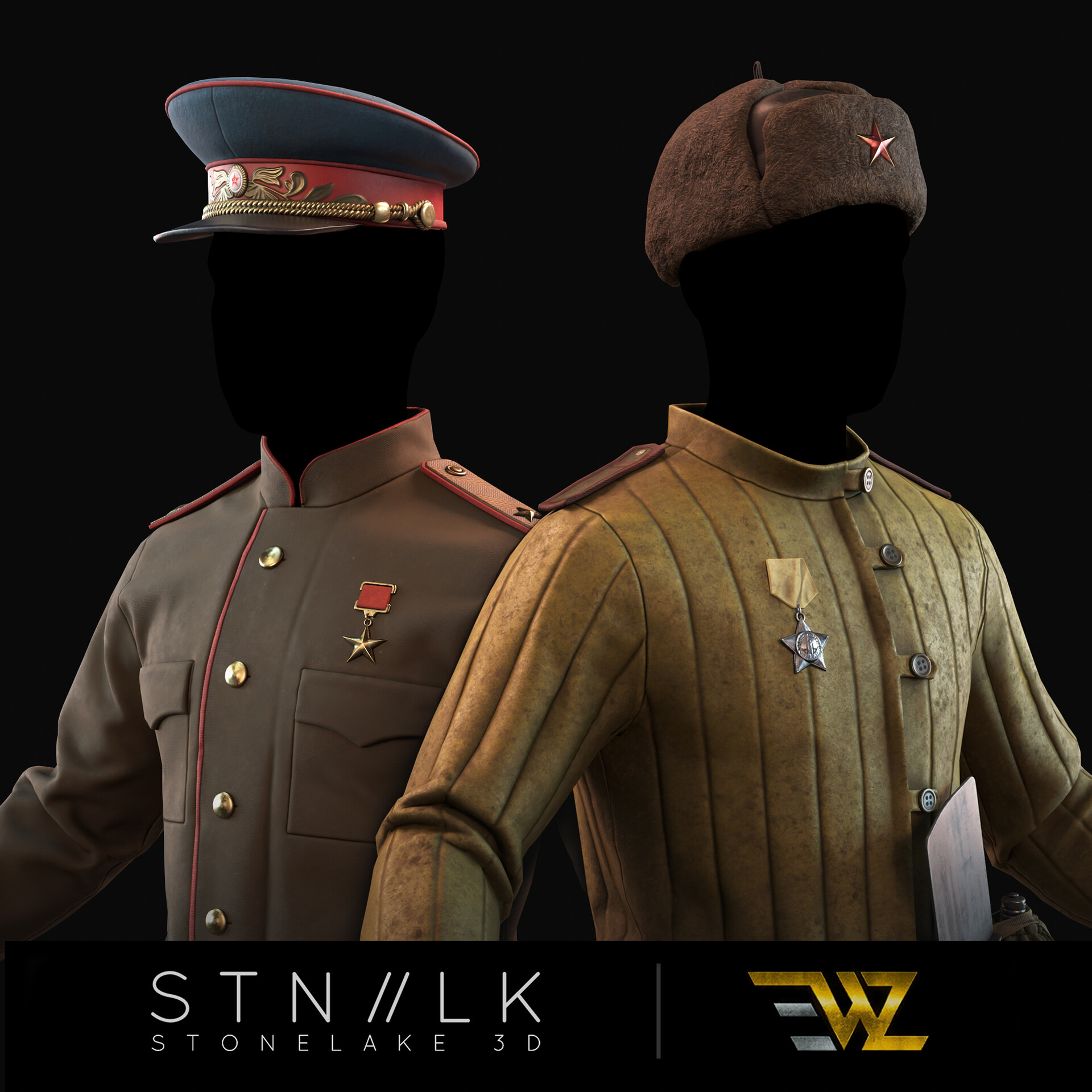 ArtStation - World War II Uniforms – Stalin and URSS Soldier - Warheadz