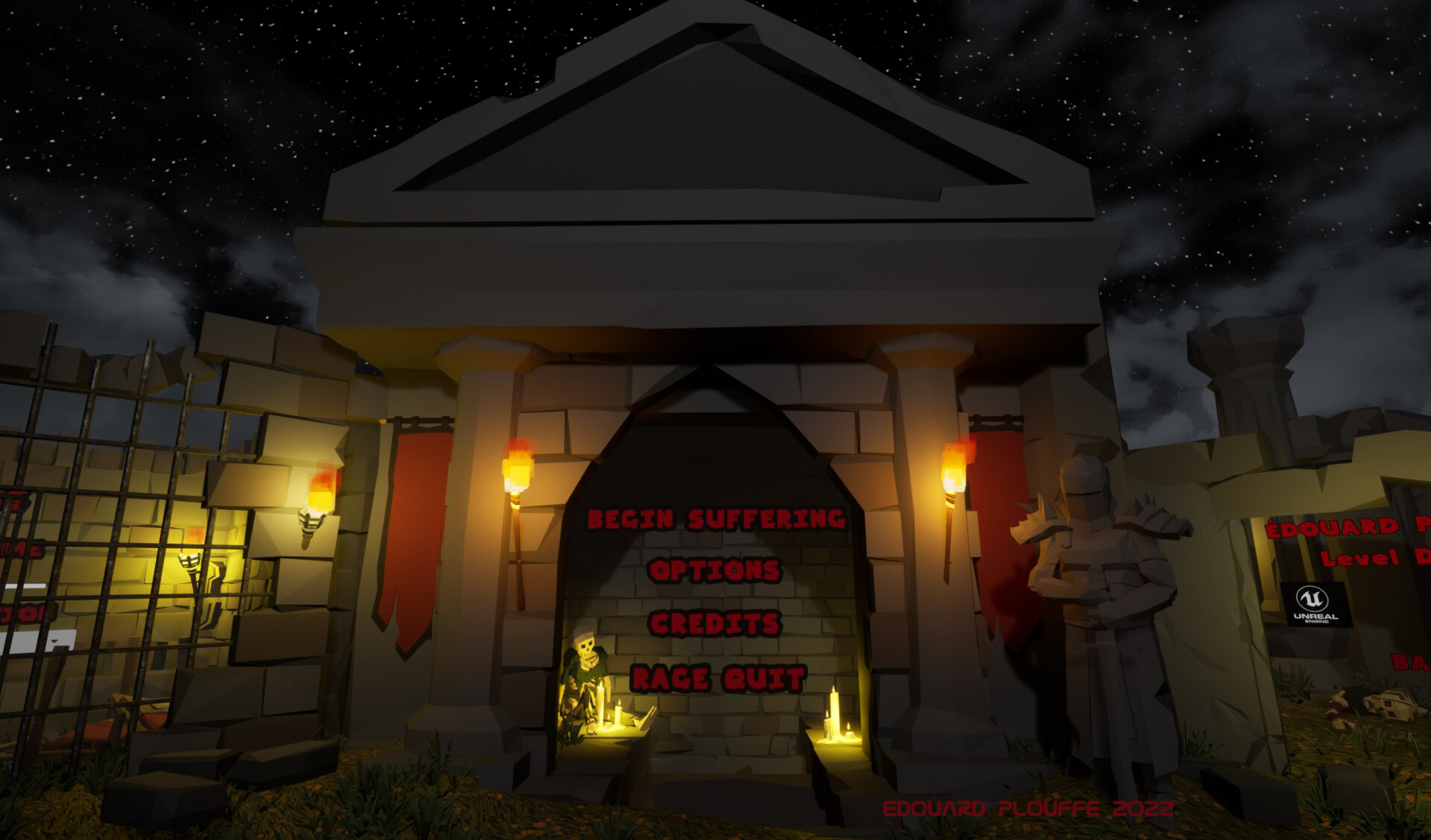 ArtStation - Main Menu Level Design