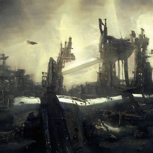 ArtStation - A destroyed future made by an AI