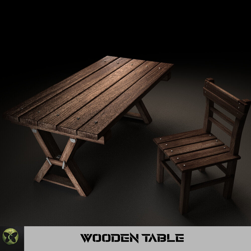 ArtStation - Wooden Table