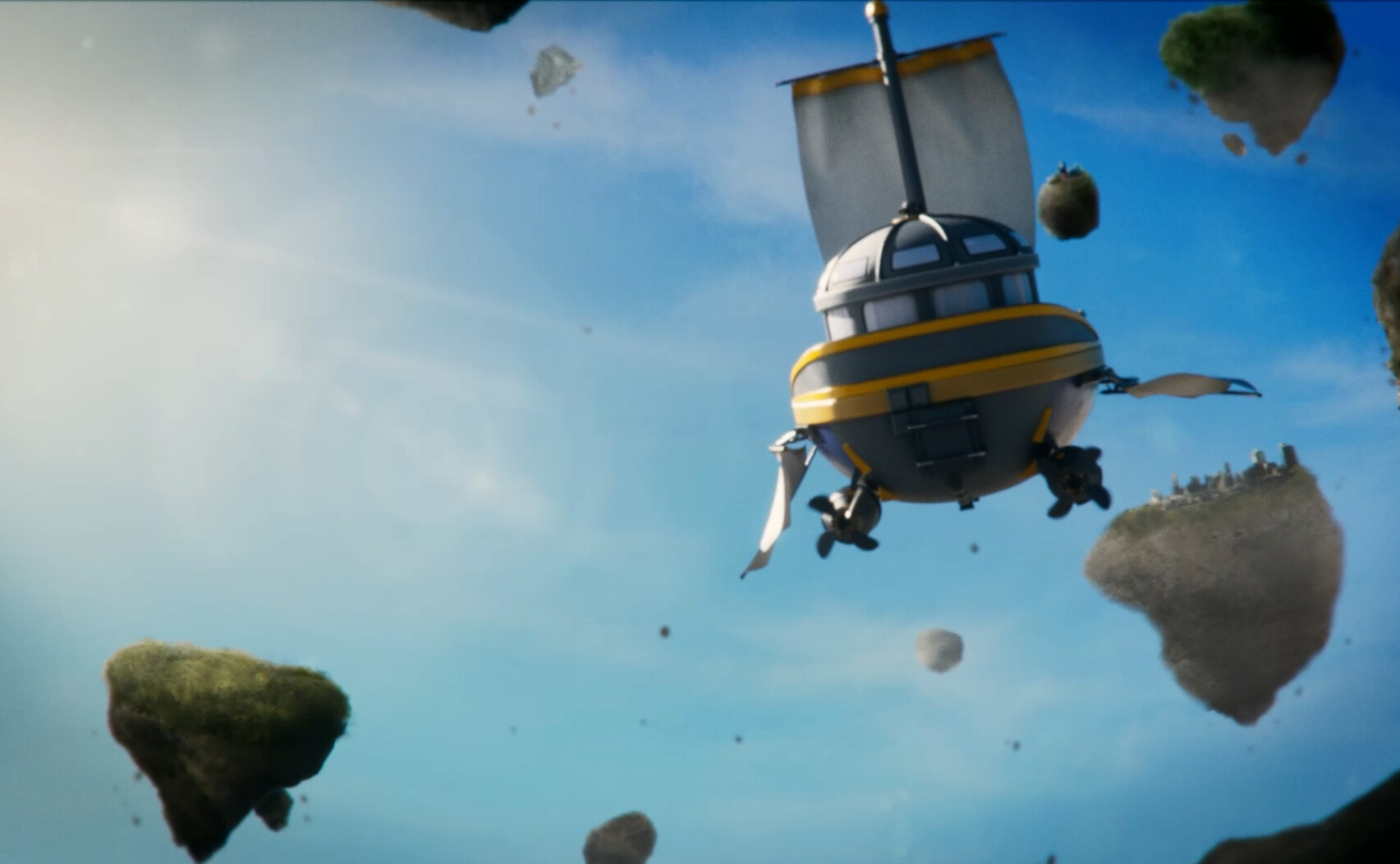 ArtStation - Flying ship