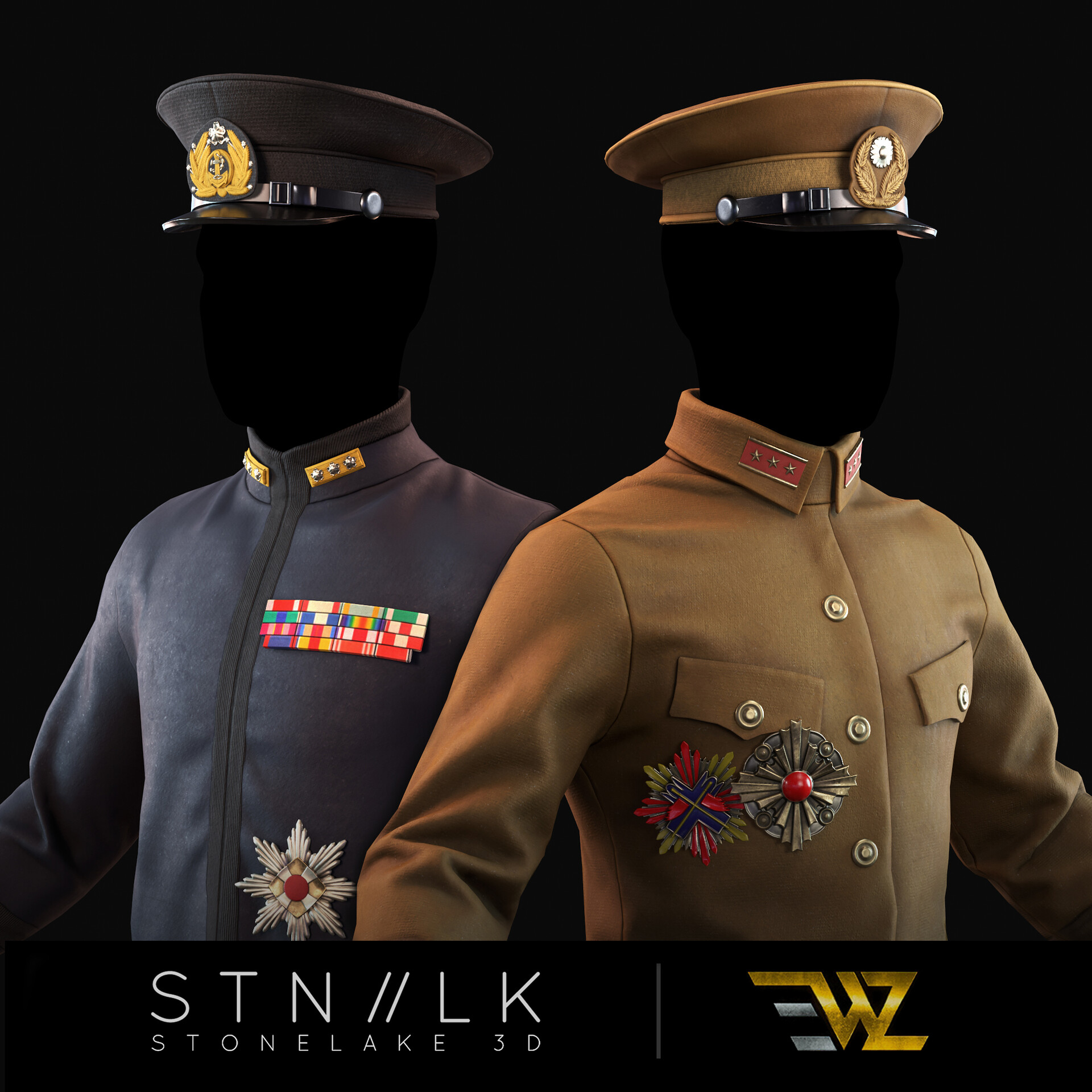 ArtStation - World War II Uniforms – Yamamoto and Hiroito - Warheadz