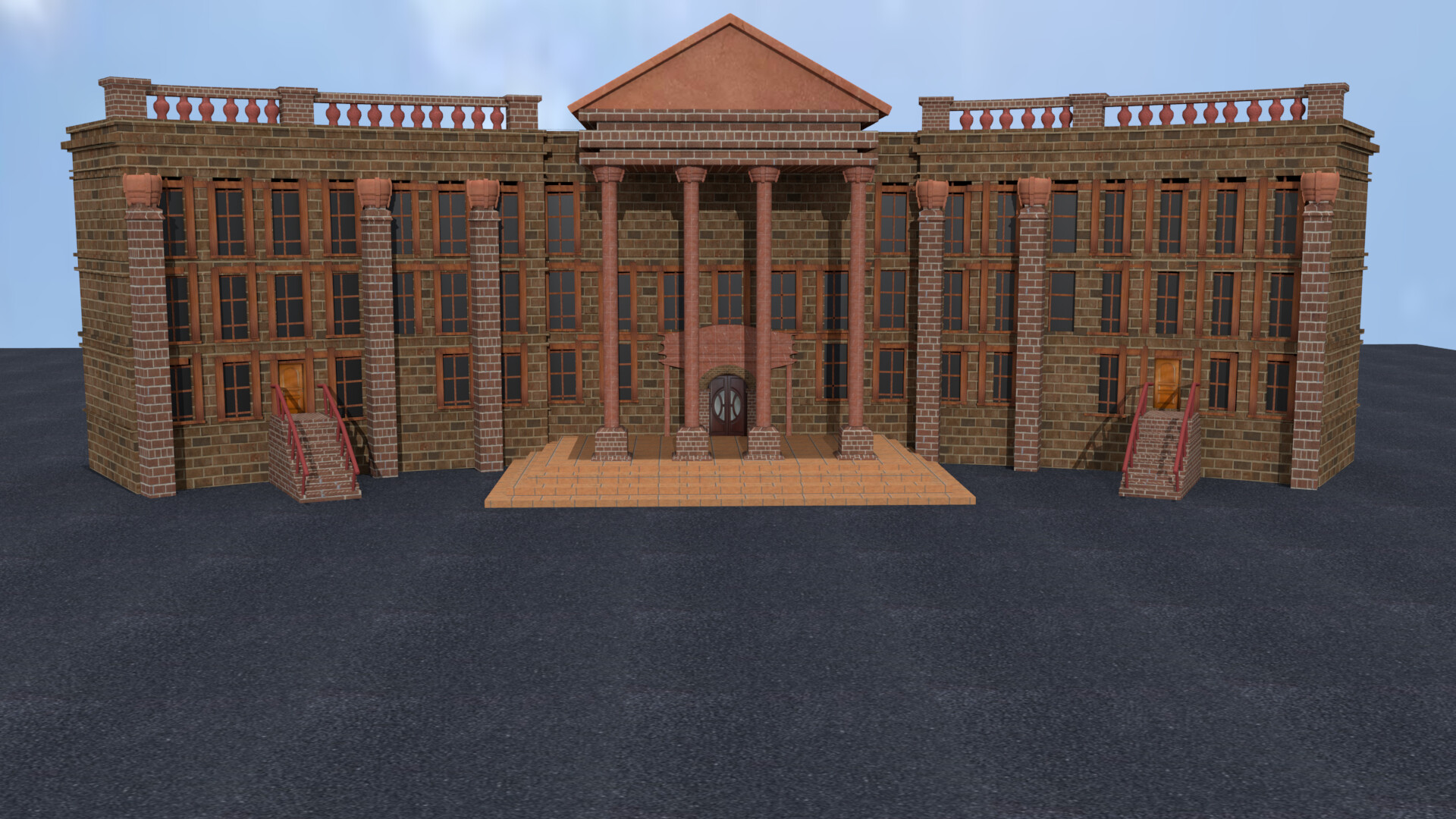 ArtStation - 3D Modelling and texturing of Building