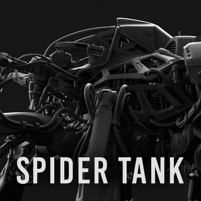 ArtStation - Spider Tank