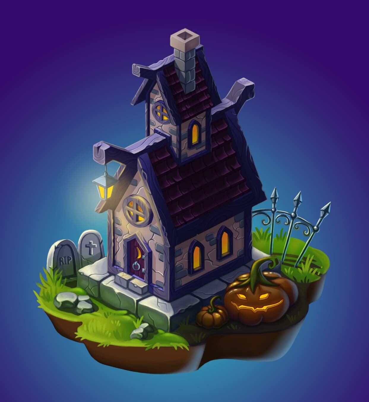 ArtStation - Witch House (isometry)