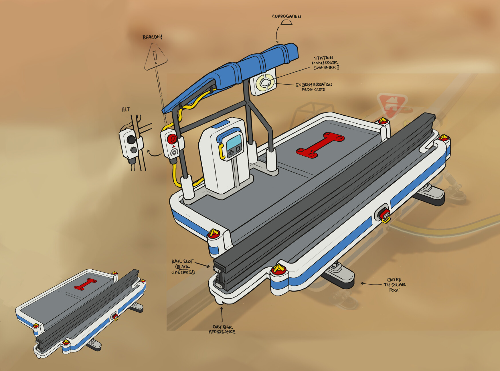 ArtStation - Astroneer Rails Concepts