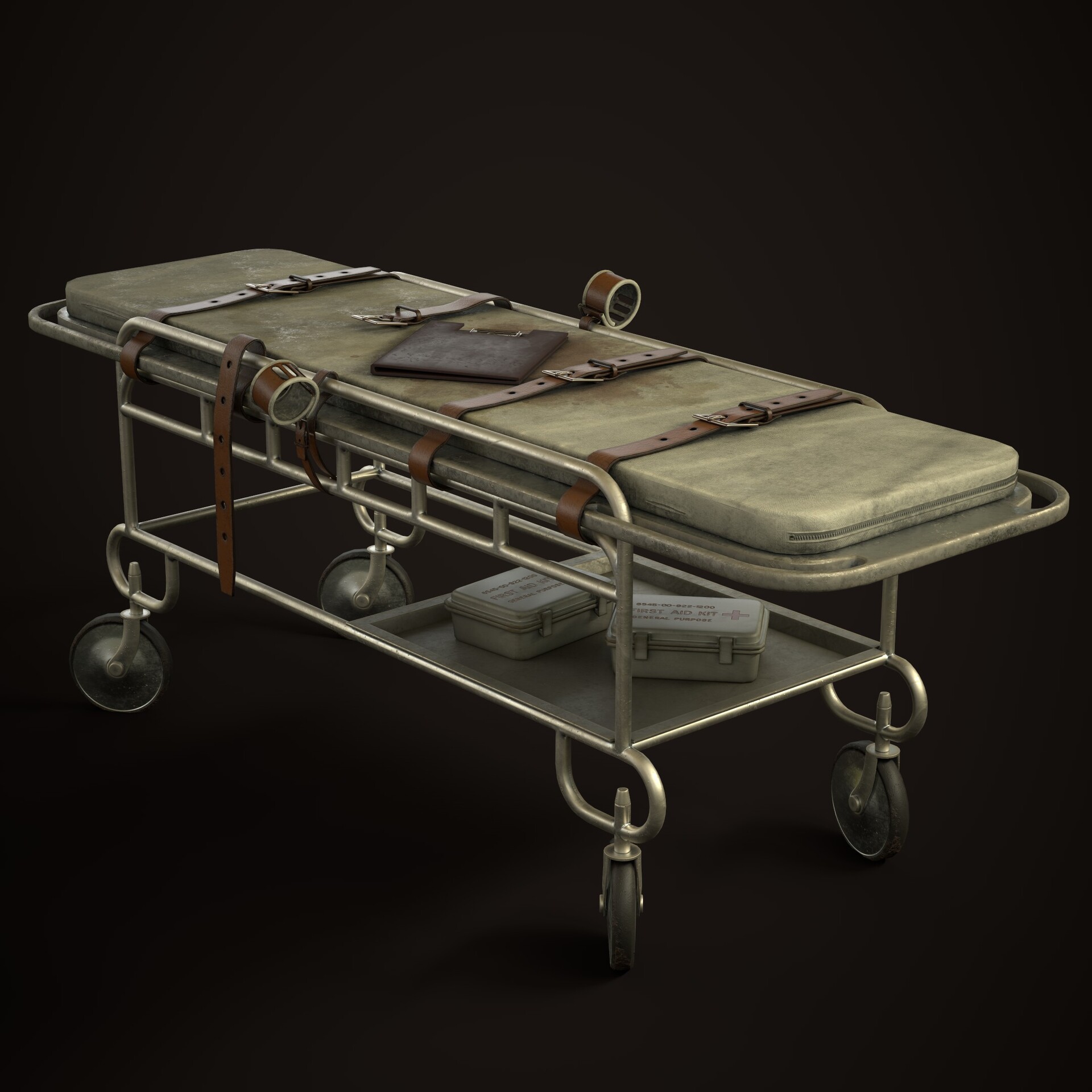 ArtStation - Asylum Gurney (Project Breakdown)