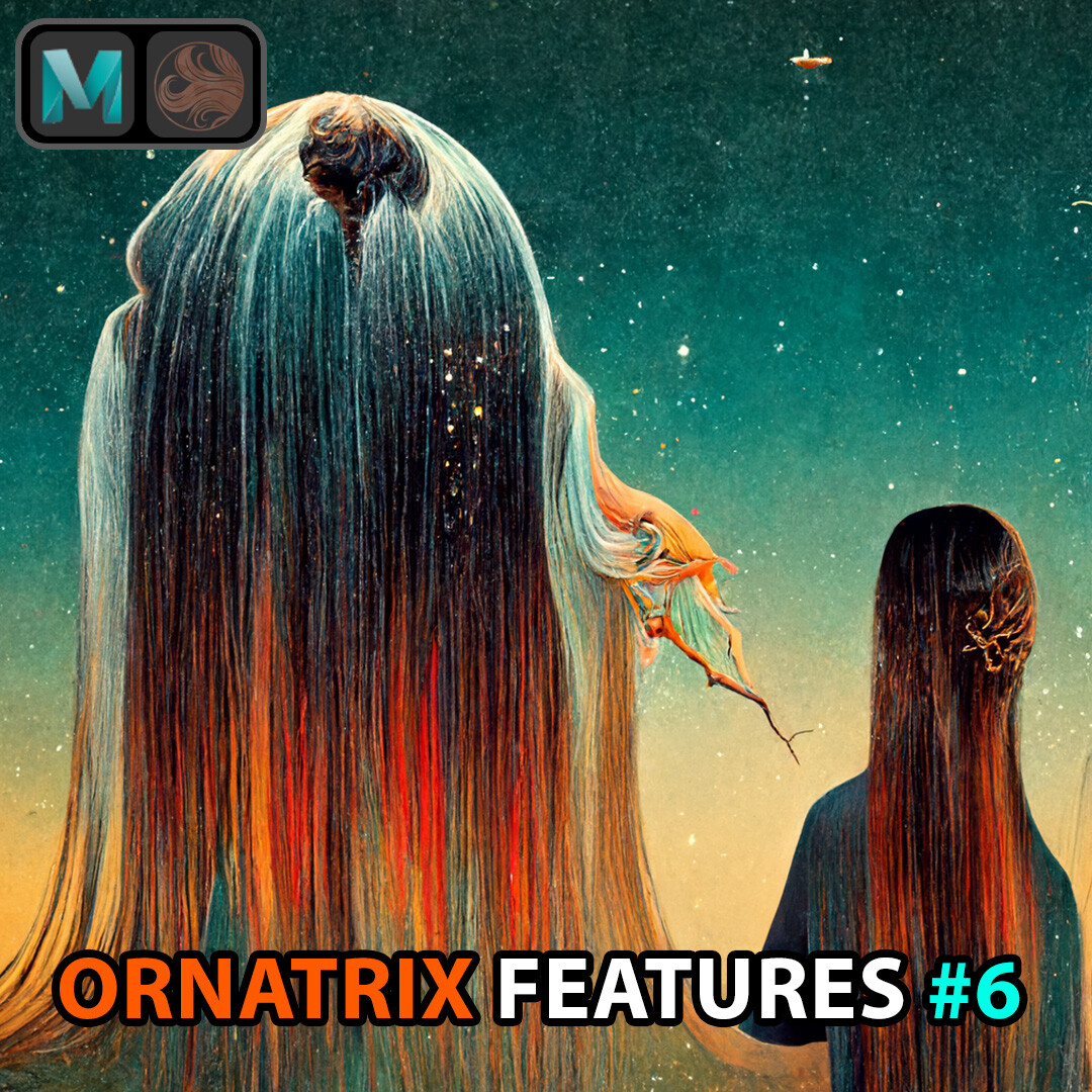 ArtStation - Ornatrix features #6 - Hair coloring by Vertex in Maya.