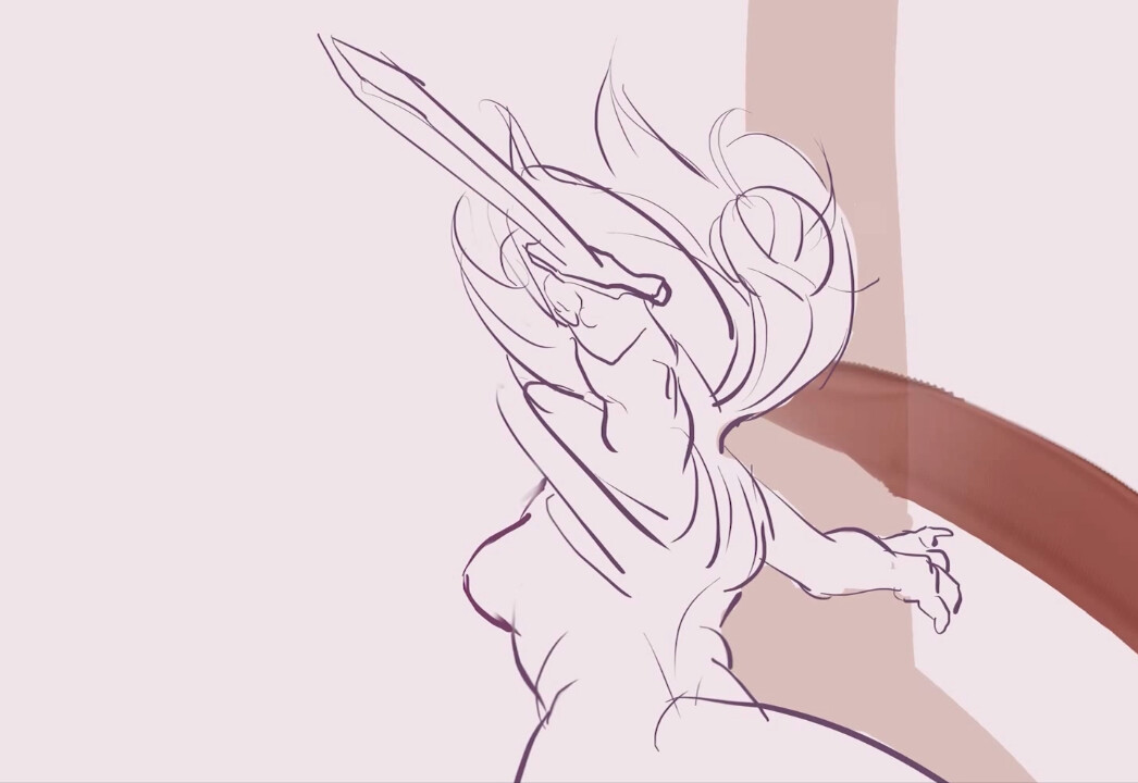 ArtStation - Spin slash in combat