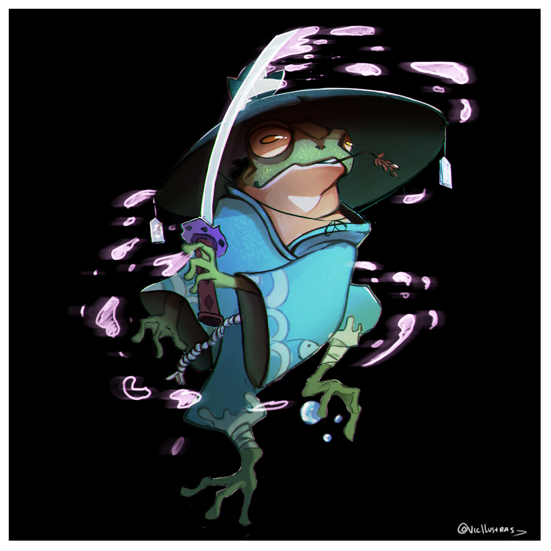 ArtStation - Samurai Frog - Illustration