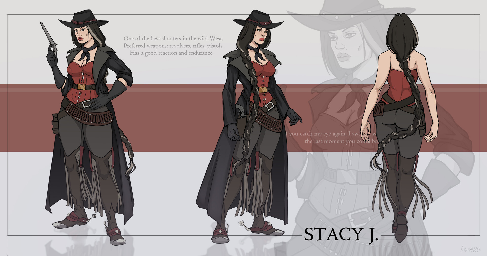Artstation Cowgirl Character Design