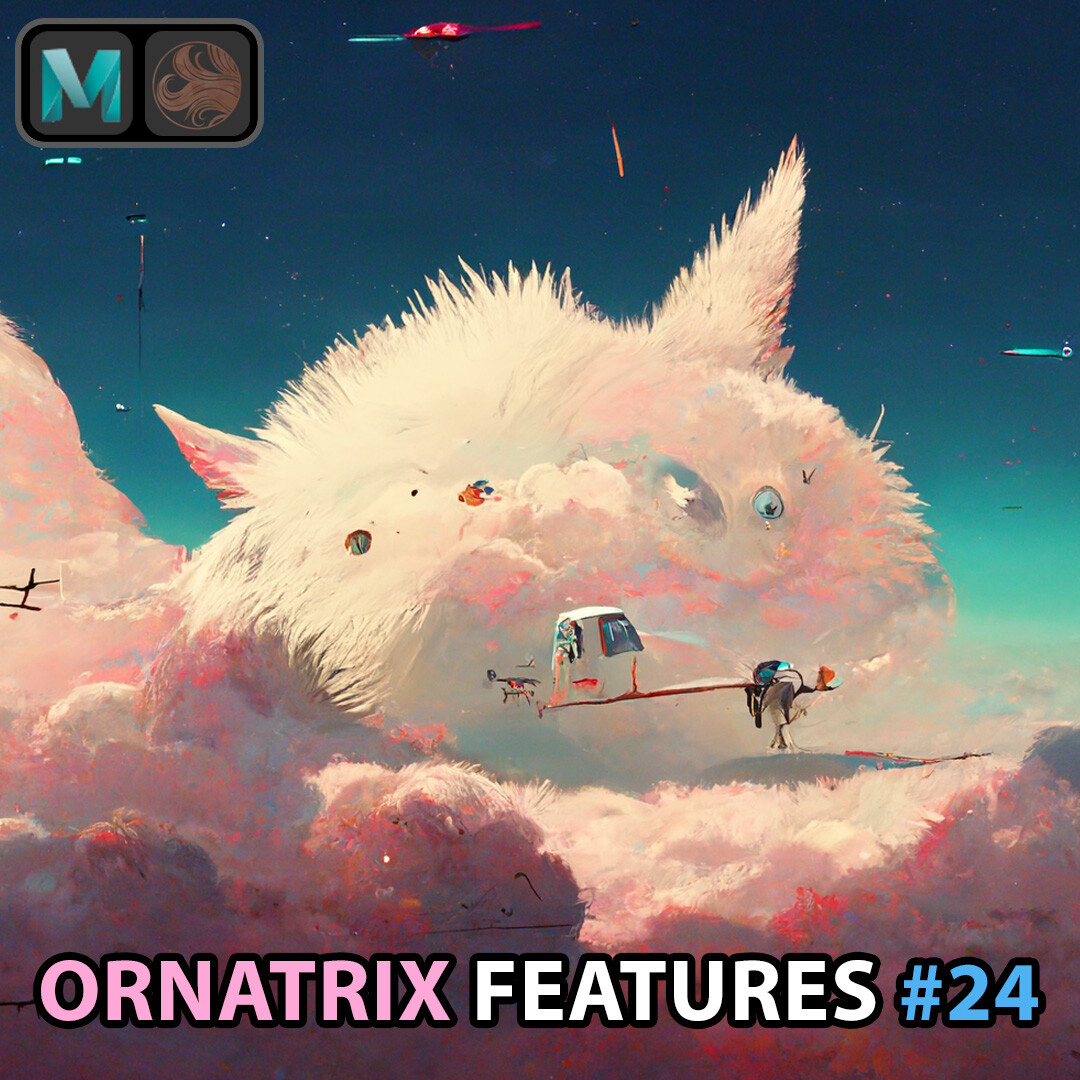 ArtStation - Ornatrix Features #24 - Surface Comb tool in Maya.