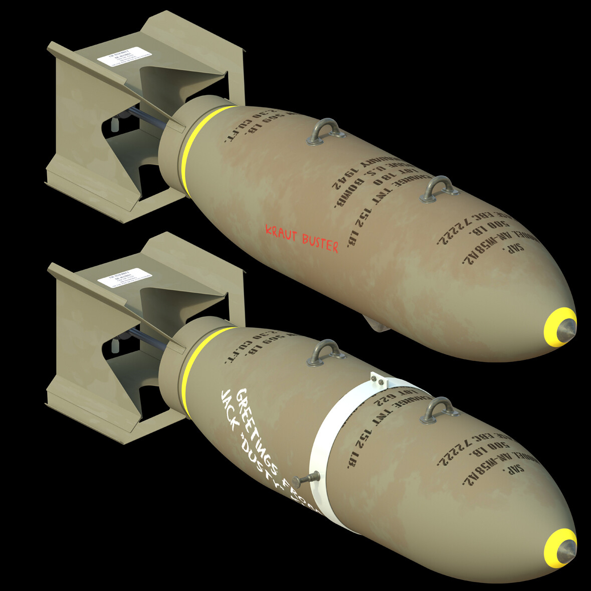 Edgar B - AM-M58 500 Lb. SAP (Semi Armor Piercing) Bomb