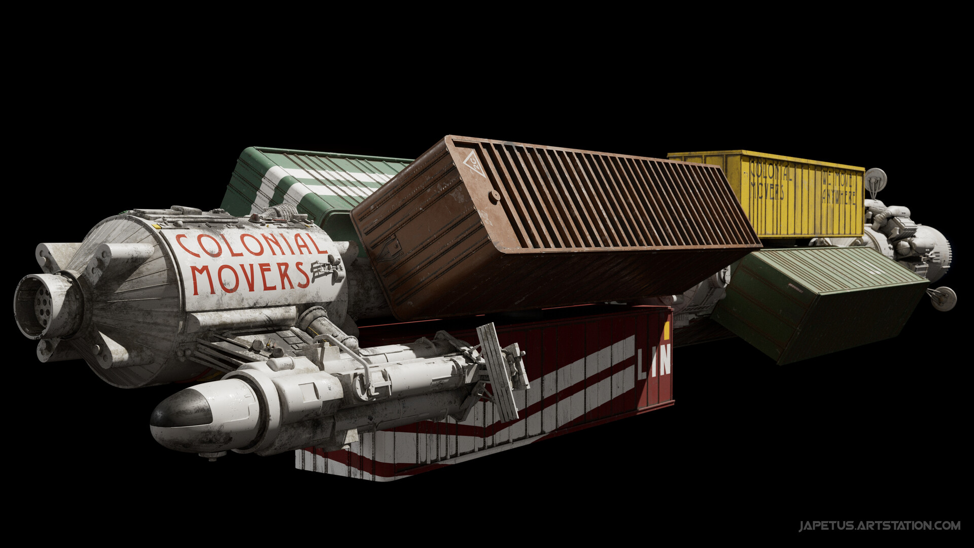 ArtStation - BSG Colonial Fleet - Colonial Movers