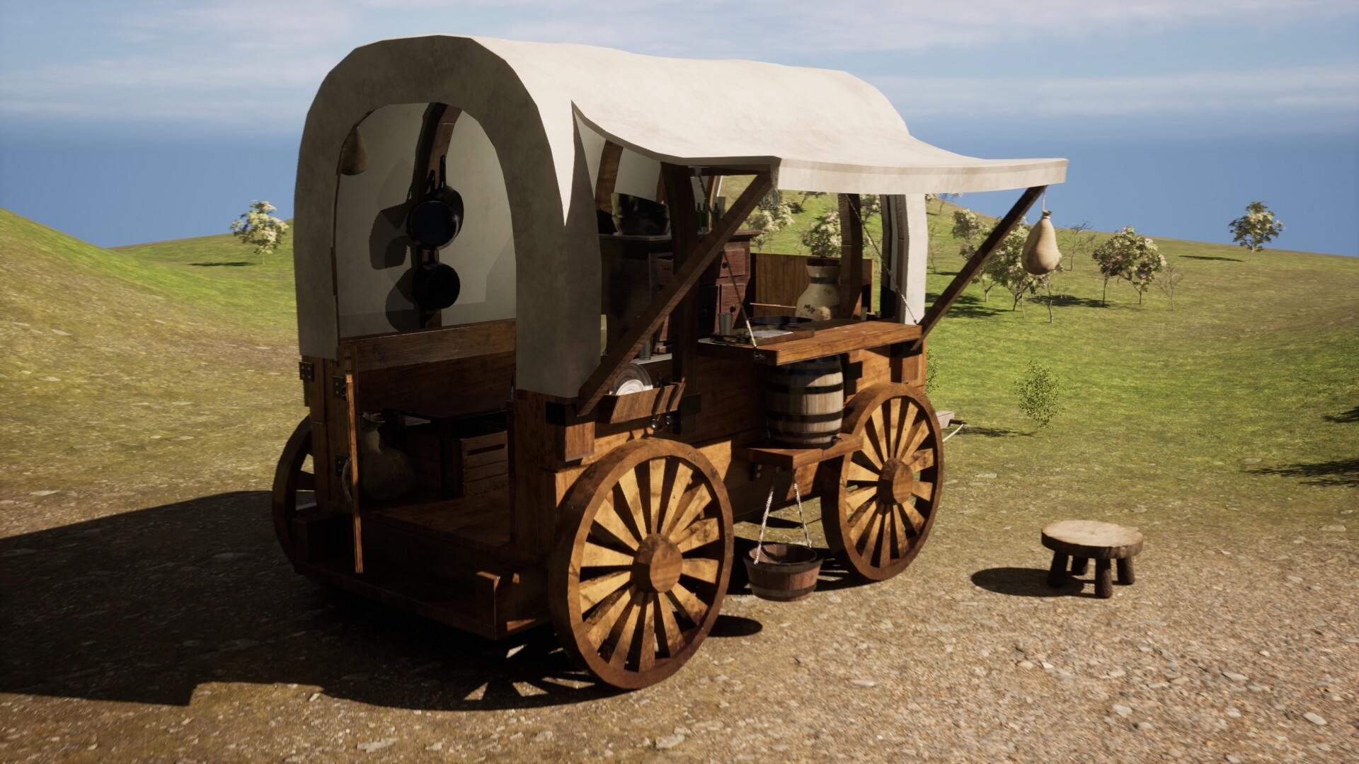 ArtStation - Merchant Wagon