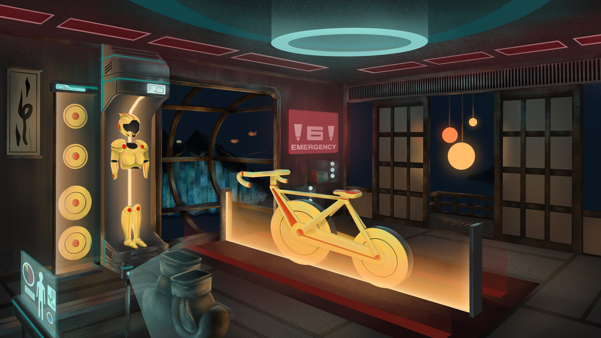 ArtStation - Gogo's Gym (Big Hero 6) Concept