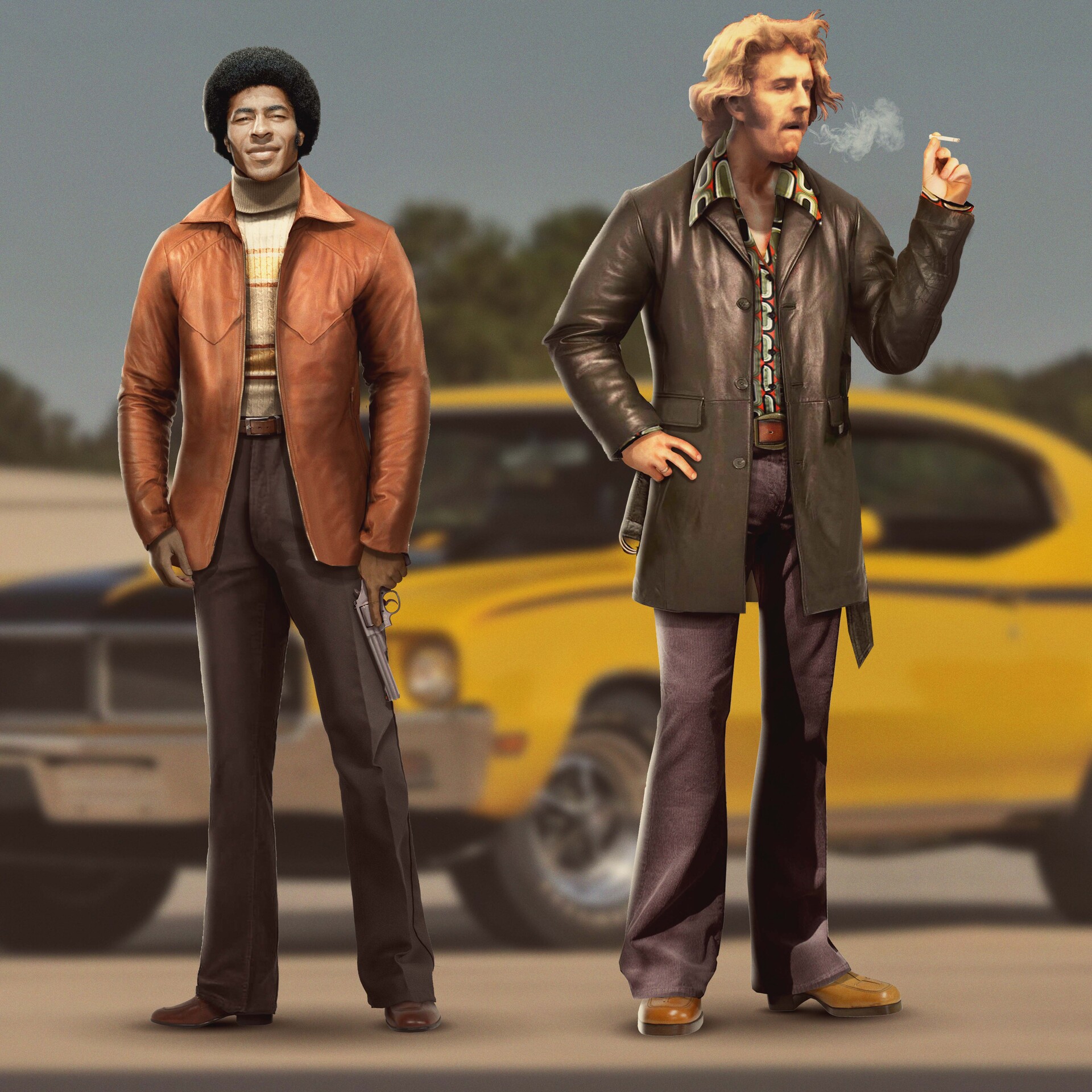 ArtStation - Case By Case - 70s Detective Project