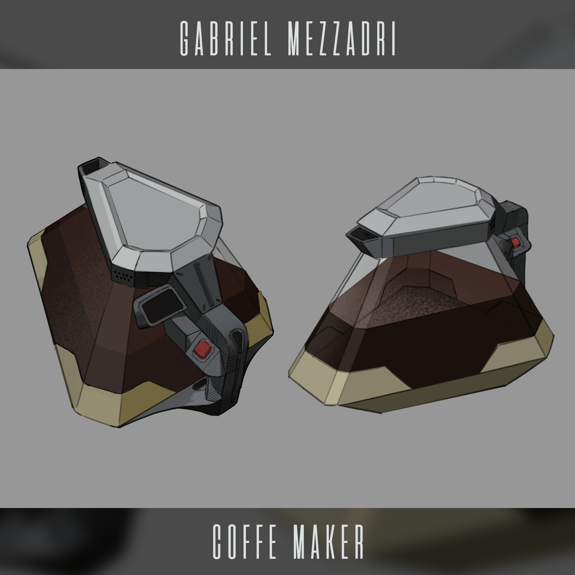 ArtStation - Coffe Maker Props Concept