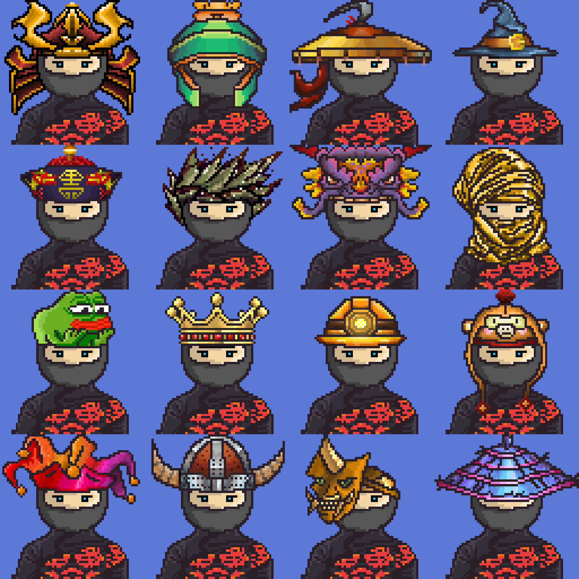 ArtStation - NINJA Empire NFT game HATS