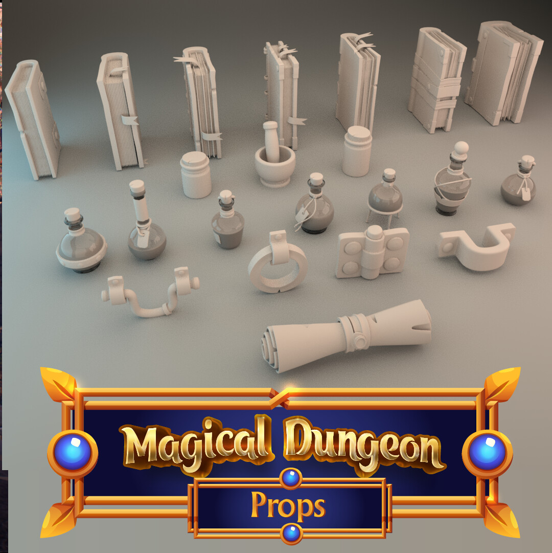 ArtStation - Dungeon Set Dressing Preview