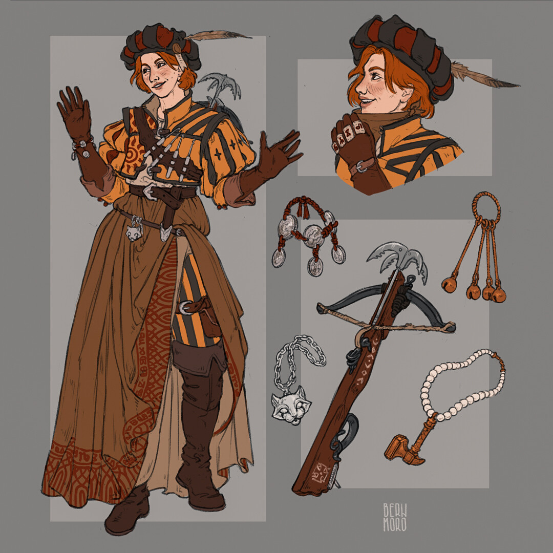 ArtStation - commission reference - WFRP charlatan