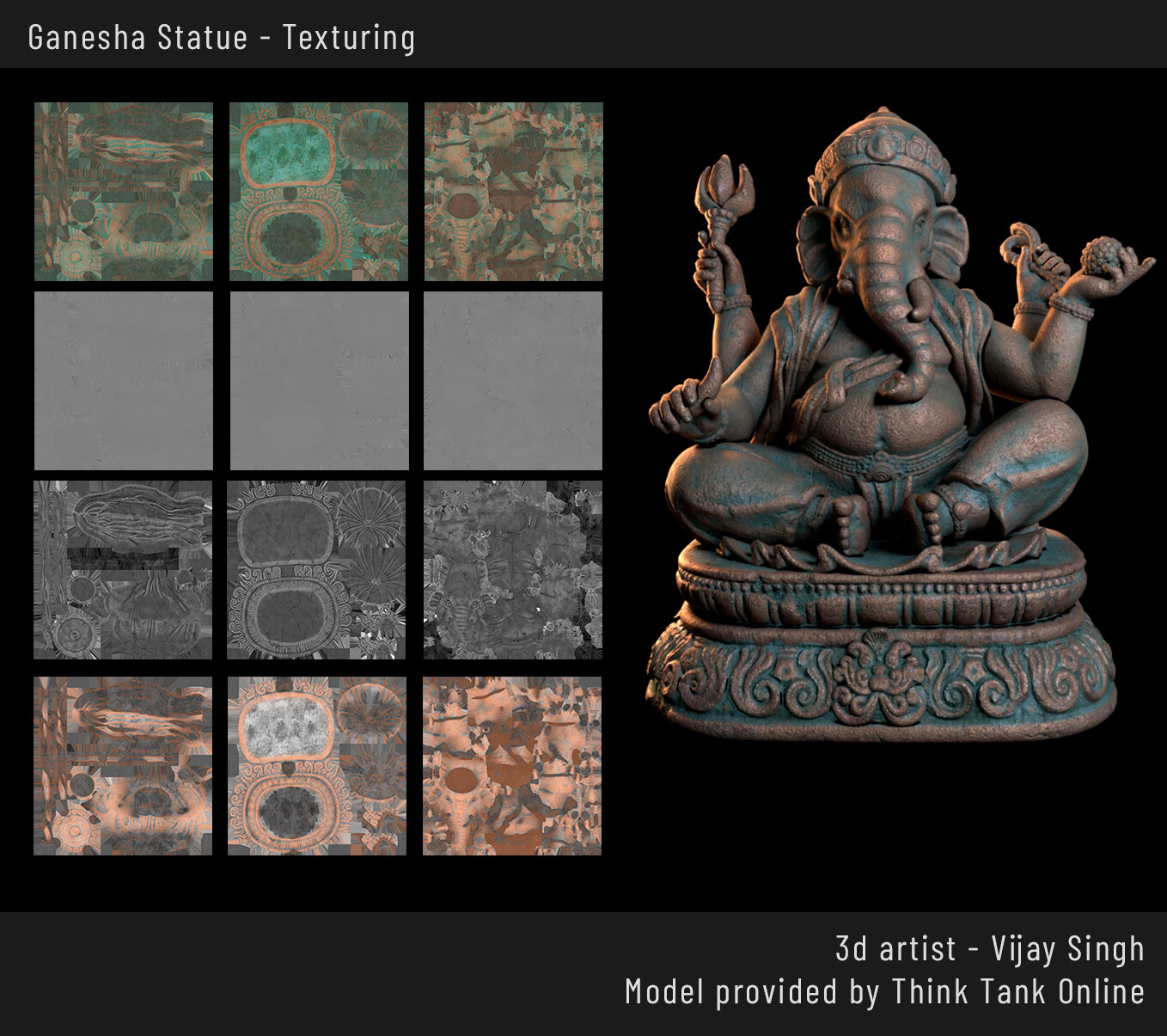 ArtStation - Texture Exercises - Mari + Vray5