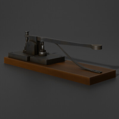 ArtStation - Cartoon Telegraph Key