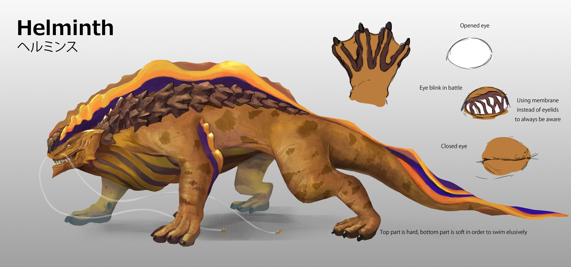 ArtStation - Monster Concept "Helminth"