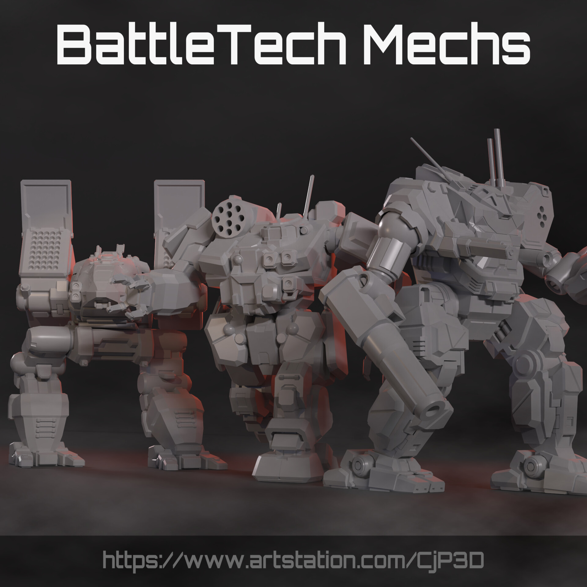 ArtStation - BattleTech Mechs