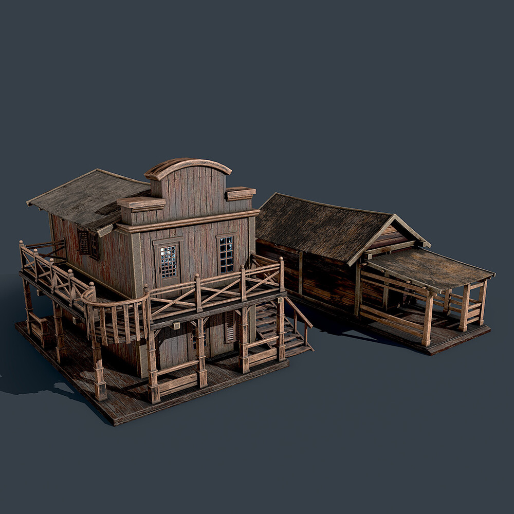 ArtStation - Western set (House 04)